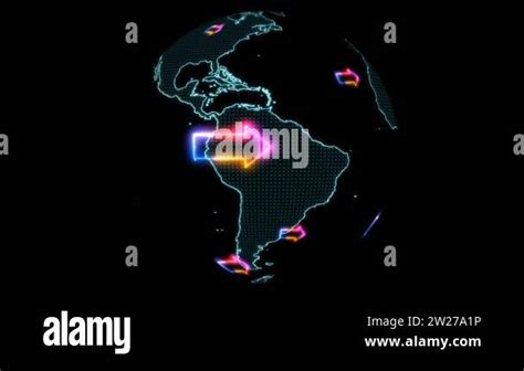 Ocean Topography Map Digital Vector Stock Videos And Footage Hd And 4k