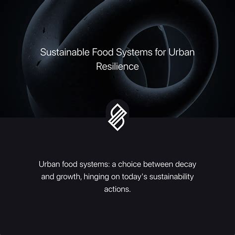 Sustainable Food Systems For Urban Resilience → Scenario