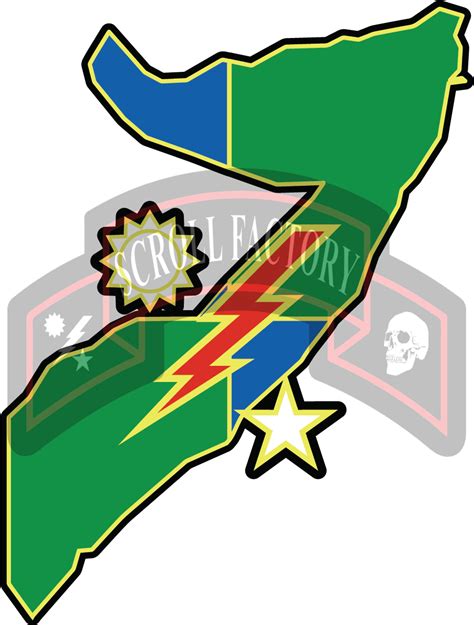 Ranger Combat Countries 75th Dui Sticker Scroll Factory