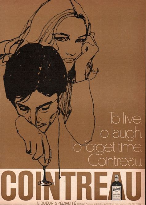 1969 Bernie Fuchs Art Cointreau Liqueur Magazine Art Illustrators Vintage Illustration
