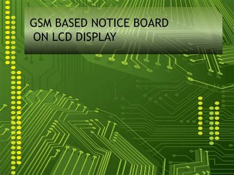 Gsm Message Display Ppt