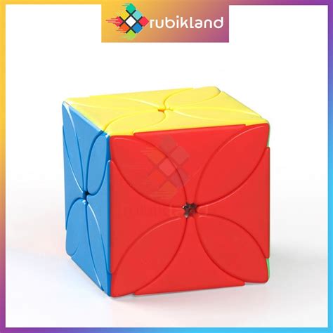 Rubik Biến Thể Four Leaf Clover Cube Cỏ 4 Lá Stickerless Rubic Đồ Chơi