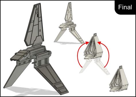 Star Wars Lambda Class Imperial Shuttle Remixed By Magnusravnas