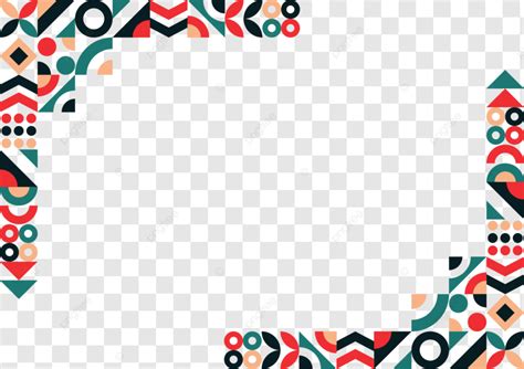 Certificate Template With Abstract Geometry Border In The Corner Vector