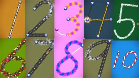 Trace The Number Letter School Numbers 1 To 10 Kindergarten Learning