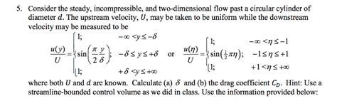 Solved Consider The Steady Incompressible And Chegg