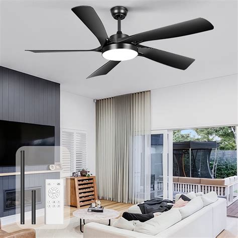 Ohniyou 60 Inch Modern Ceiling Fans With Lights And Remote Indoor