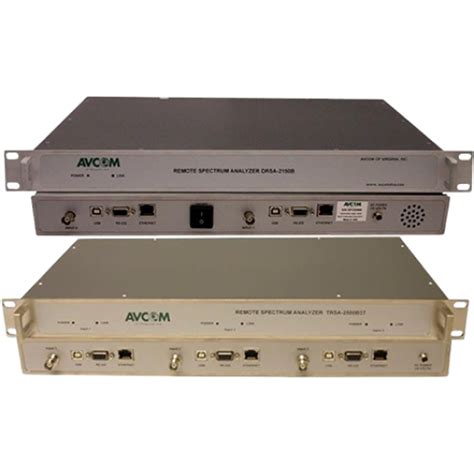 Avcom Dual And Triple Rack Mount 23ghz And L Band Remote Spectrum Analyzer