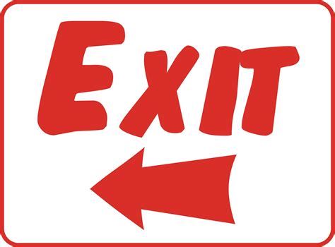 Exit Sign Clip Art