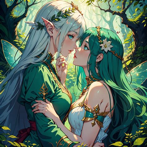 상표 간단한 배경 초상화 여자 2명 커플 Seaart Ai