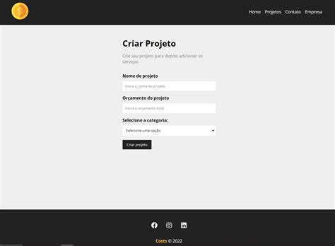 github edsonakaves projeto costs reactjs gerenciador de projeto costs desenvolvido durante o