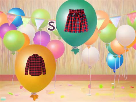 Pre A1 Starters Clothes Homework Flying Fruit