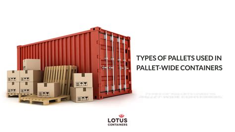 Cargo Freight Containers Pallet Size New High Cube Pallet Wide 45 Feet