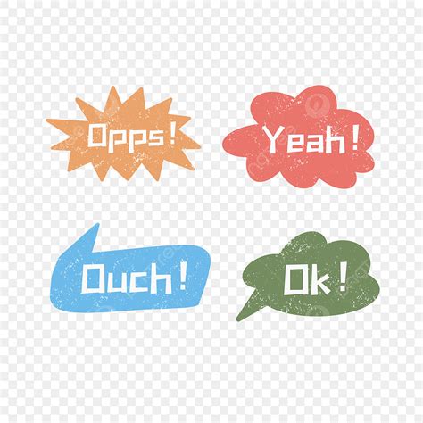 Cute Chat Box Colorful Texture Chat Bubbles Dialog Box Color Png