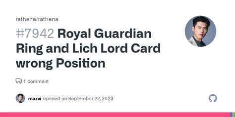 Royal Guardian Ring And Lich Lord Card Wrong Position · Issue 7942