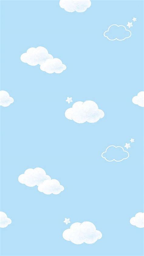 Download Light Blue Cloud Pattern Background Wallpaper