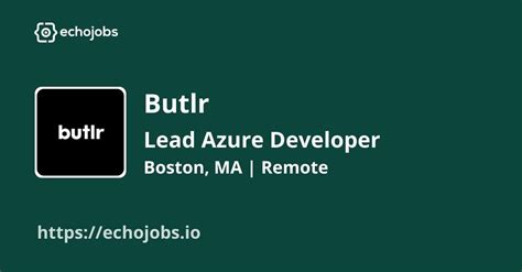 Butlr Is Hiring Lead Azure Developer Sr Software Engineer Remote Go Python Bash
