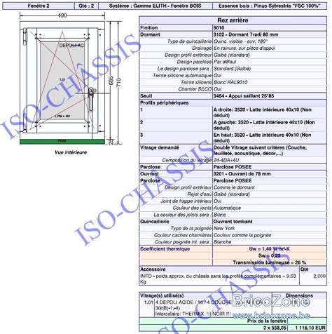 Avis Devis Châssis Bois