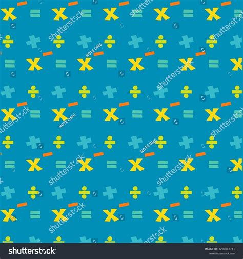 symbols five basic operations add subtract stock illustration