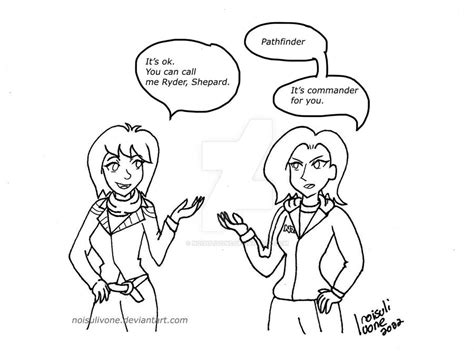 Masseffect Shepard Vs Ryder By Noisulivone On Deviantart