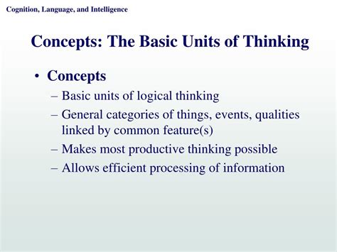 Ppt Cognition Language And Intelligence Powerpoint Presentation