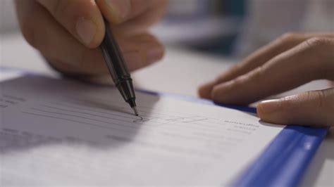 Signing Paperwork Stock Video Footage For Free Download