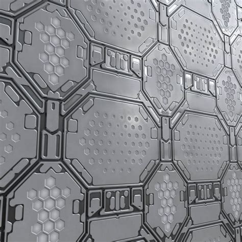 Sci Fi Panel 48 Pbr Texture By Valetovskaia