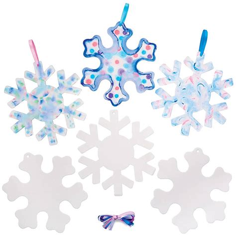 Snowflake Colour Diffusing Paper Shapes
