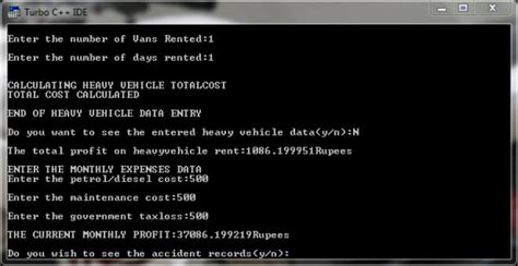 Vehicle Management System Project In C C With Source Code And Report