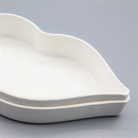 Otarapack Lip Shape Empty Biodegradable Molded Pulp Cosmetics Box