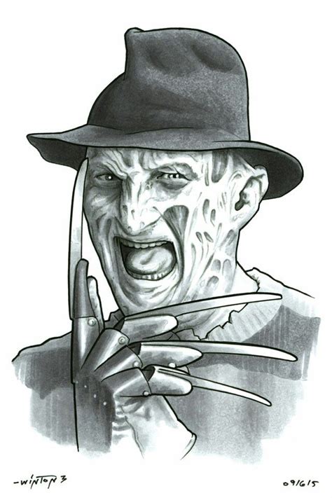 Freddy Krueger Color Page Coloring Pages