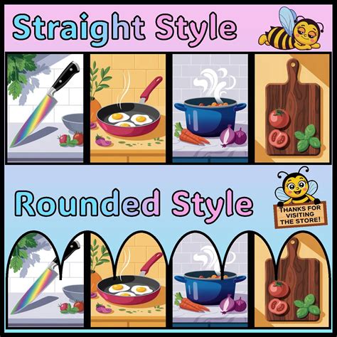 Cookign Chopping Kitchen Utensils Bulletin Board Borders Printable