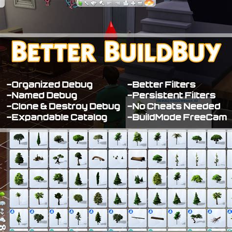 Better Buildbuy Organized Debug