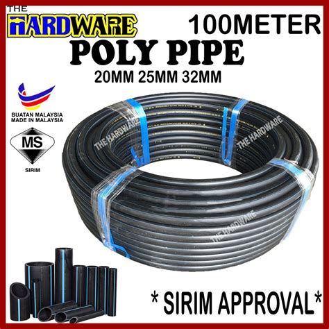 100 Meterhdpe Poly Pipe Sirim 20mm 25mm 32mm Shopee Malaysia