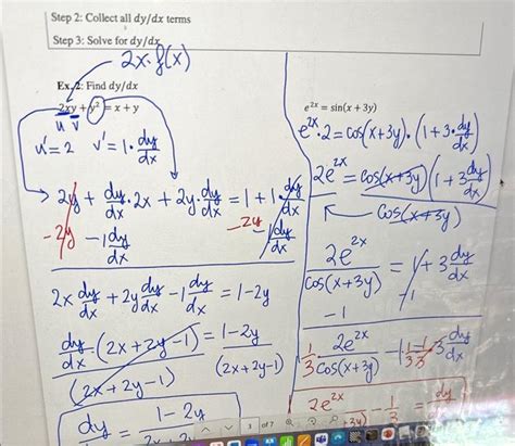 Solved Solve The Implict Differentiation In The Same Way