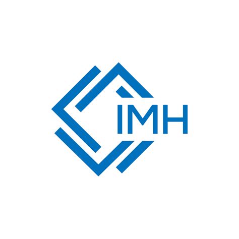 Imh Letter Logo Design On White Background Imh Creative Circle Letter