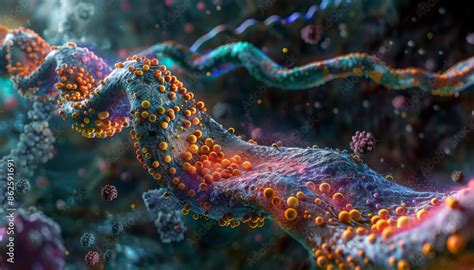 Visually Engaging Depiction Of The Human Genome Showing How Dna