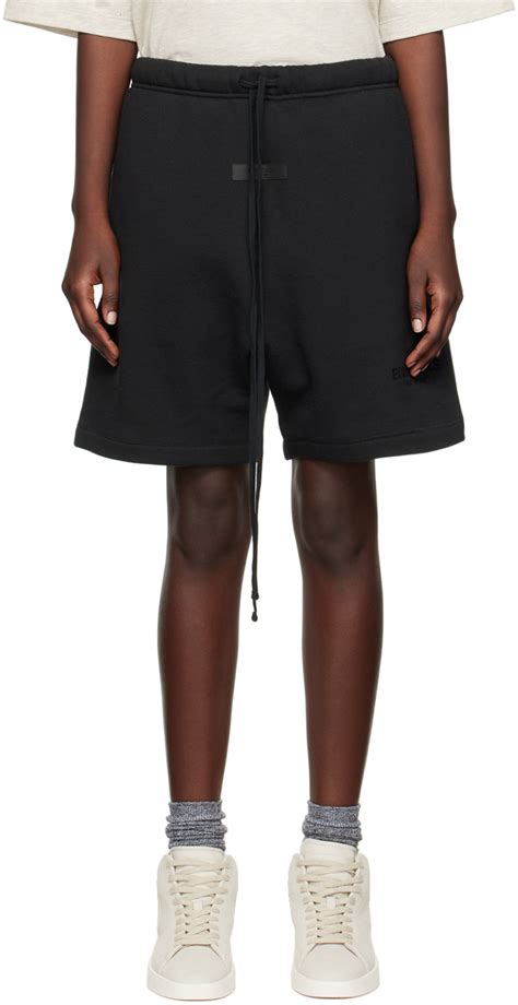 Essentials Black Drawstring Shorts Essentials