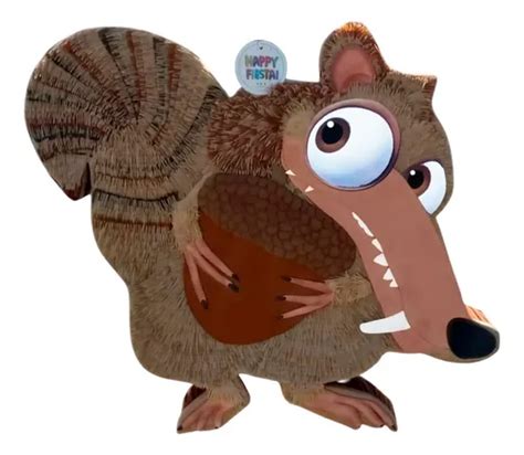 Piñata Premium 90 Cm Personalizada Fiesta Cumpleaños Niños Scrat La Era