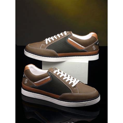 Buy Solethreads Streak Brown Solid Men Sneakers Online
