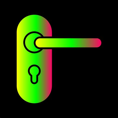 Door Lock Vector Icon 21455831 Vector Art At Vecteezy