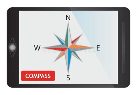 Digital Compass Stock Vector Illustration Of Internet 60292732