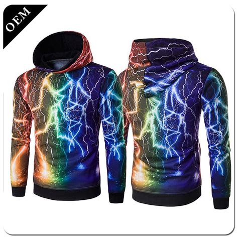 Custom Mens 3d Printed Pullover Hoodies All Over Printing Polyester