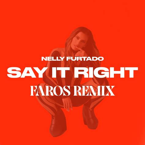 Say It Right Faros Remix By Faros And Nelly Furtado Free Download On