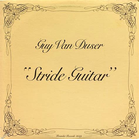 Guy Van Duser Stride Guitar Vinyl Lp Album 1981 [r3388911] Discogs