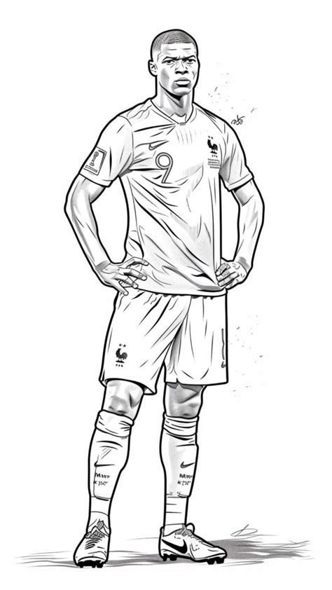 Mbappe Coloring Pages Unique Free Printables