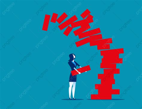 Business Strategy Plan Vector Art Png Woman With Planning Risk And