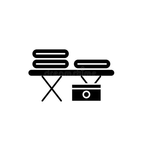 Massage Table Line Icon Concept Massage Table Vector Linear
