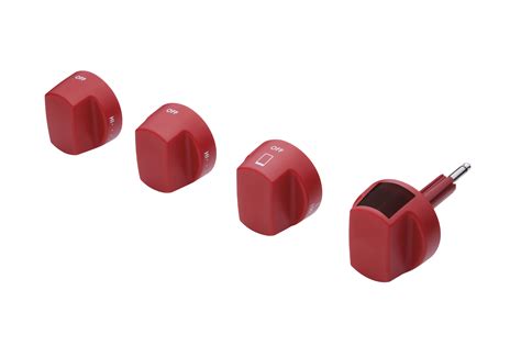 Wolf Accessories 48 And 60 Dual Fuel Red Knobs 9039691