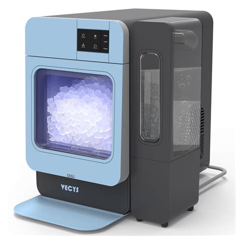 Vecys Nugget Ice Maker W Side Water Tank 44lbs Day Self Cleaning